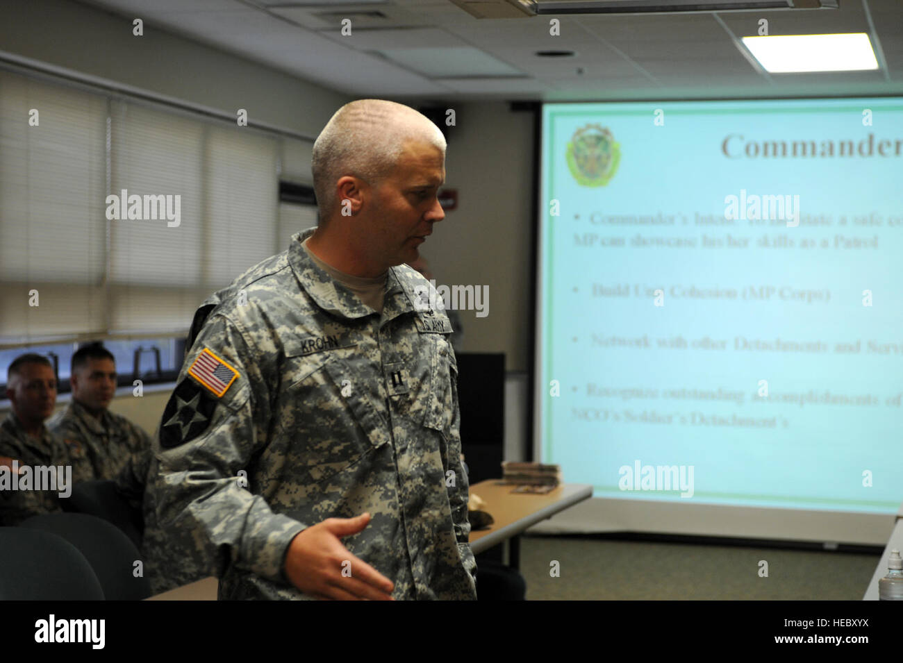 United State Army Capt. Jeffrey Krohn, 17th Military Police Detachment ...