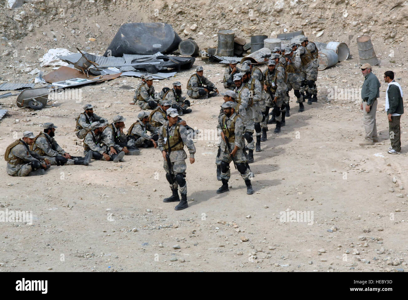FORWARD OPERATING BASE LONESTAR, Afghanistan (April 11, 2010)--Afghan ...