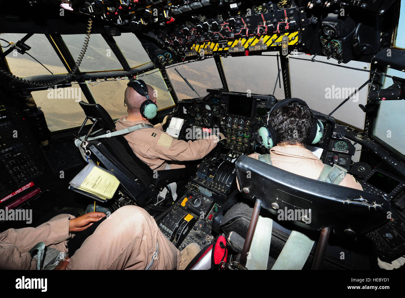 U.S. Air Force Capt. Nicholas Miller (left) and 1st Lt. Corey Callahan ...