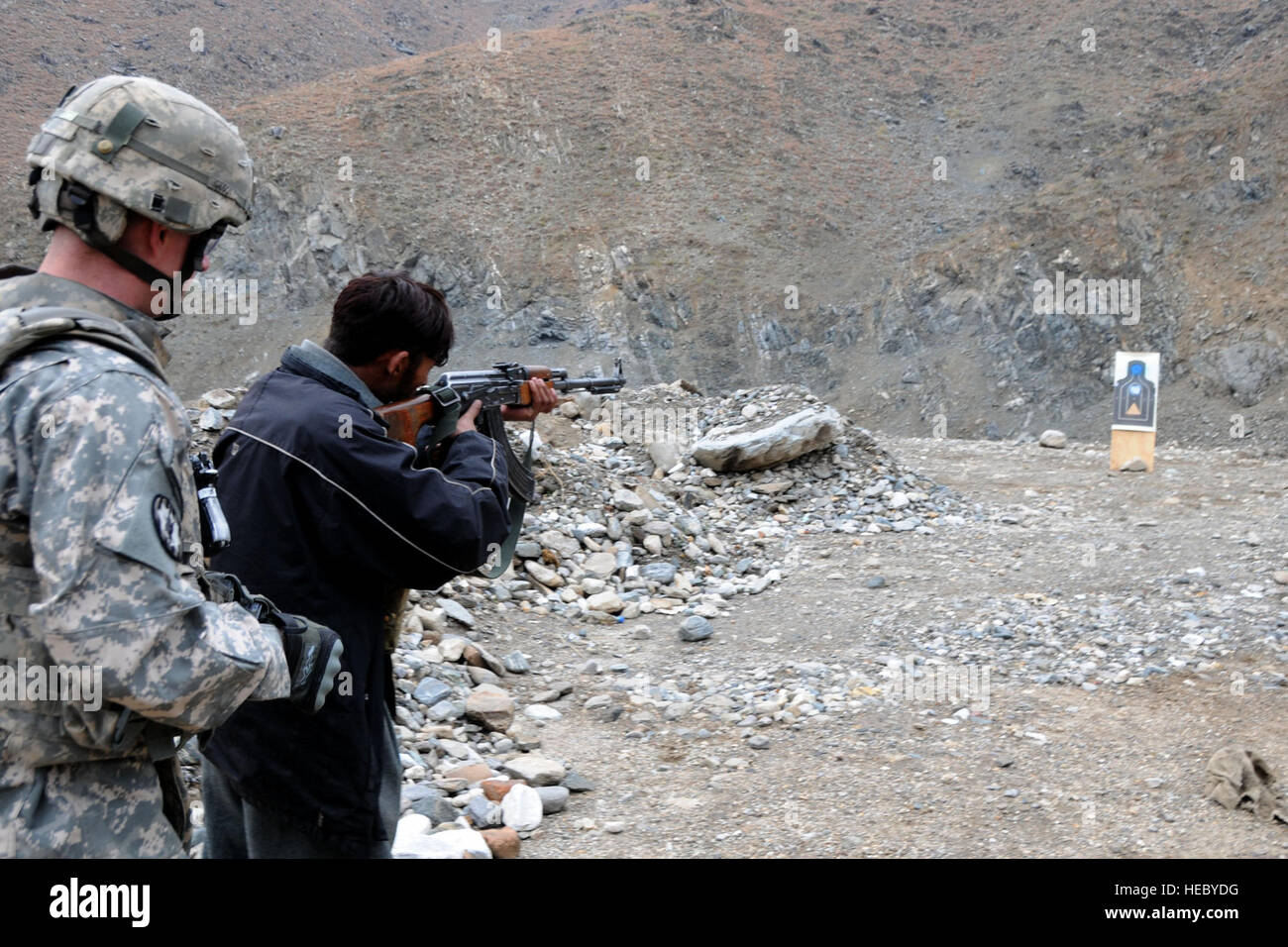 U.S. Army Sgt. 1st Class Cleophus Graves (left), 984th Military Police ...