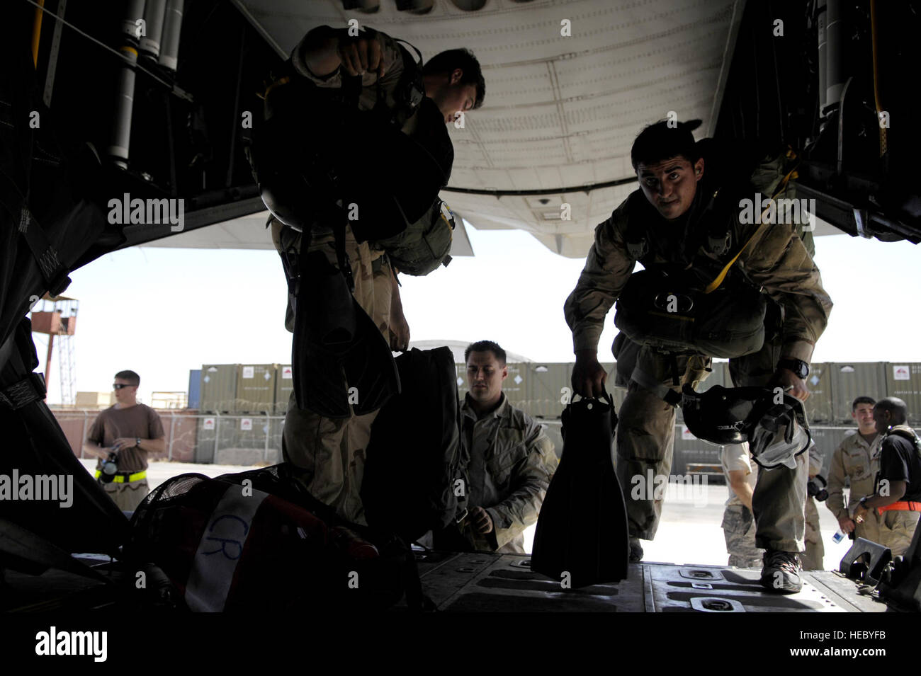 Pararescumen from the 82nd Expeditionary Rescue Squadron, Moody Air ...