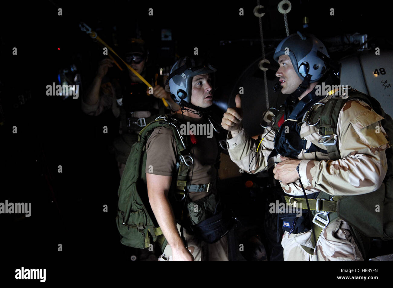 Pararescuman Sgt. Robert McGee and Pararescuman Jumpmaster Tech. Sgt ...