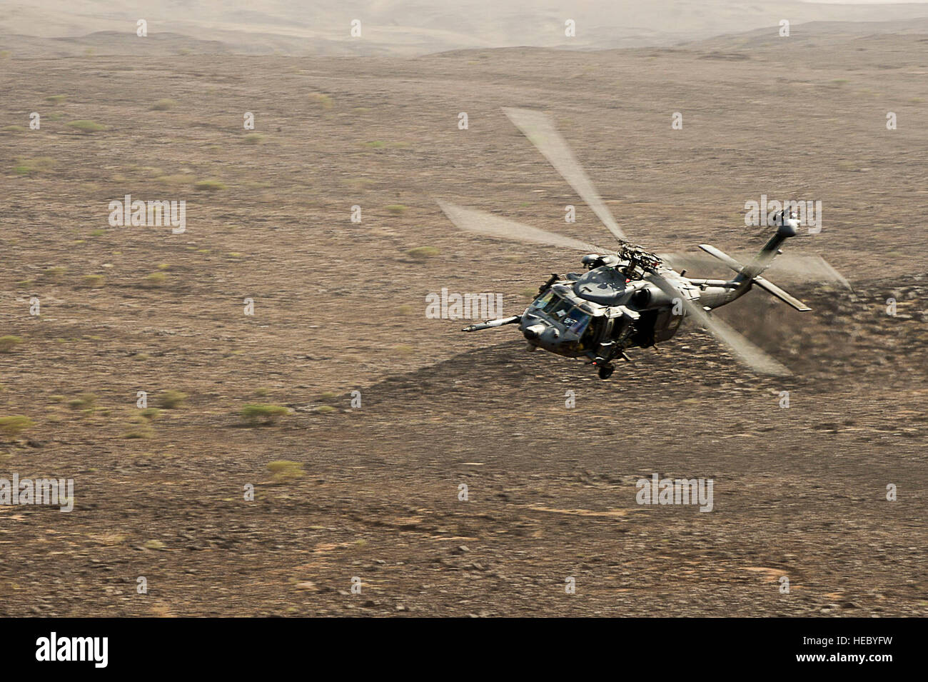 A U.S. Air Force HH-60G Pave Hawk, 303rd Expeditionary Rescue Squadron ...