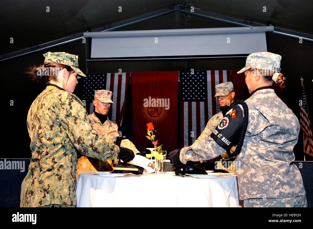 From left, Petty Officer 2nd Class Alicia Buchanan, Lance Cpl. Brandon ...