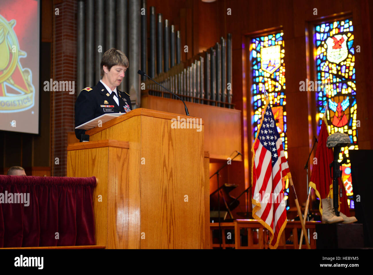 U.S. Army Col. Nancy Grandy, Army Transportation School assistant ...