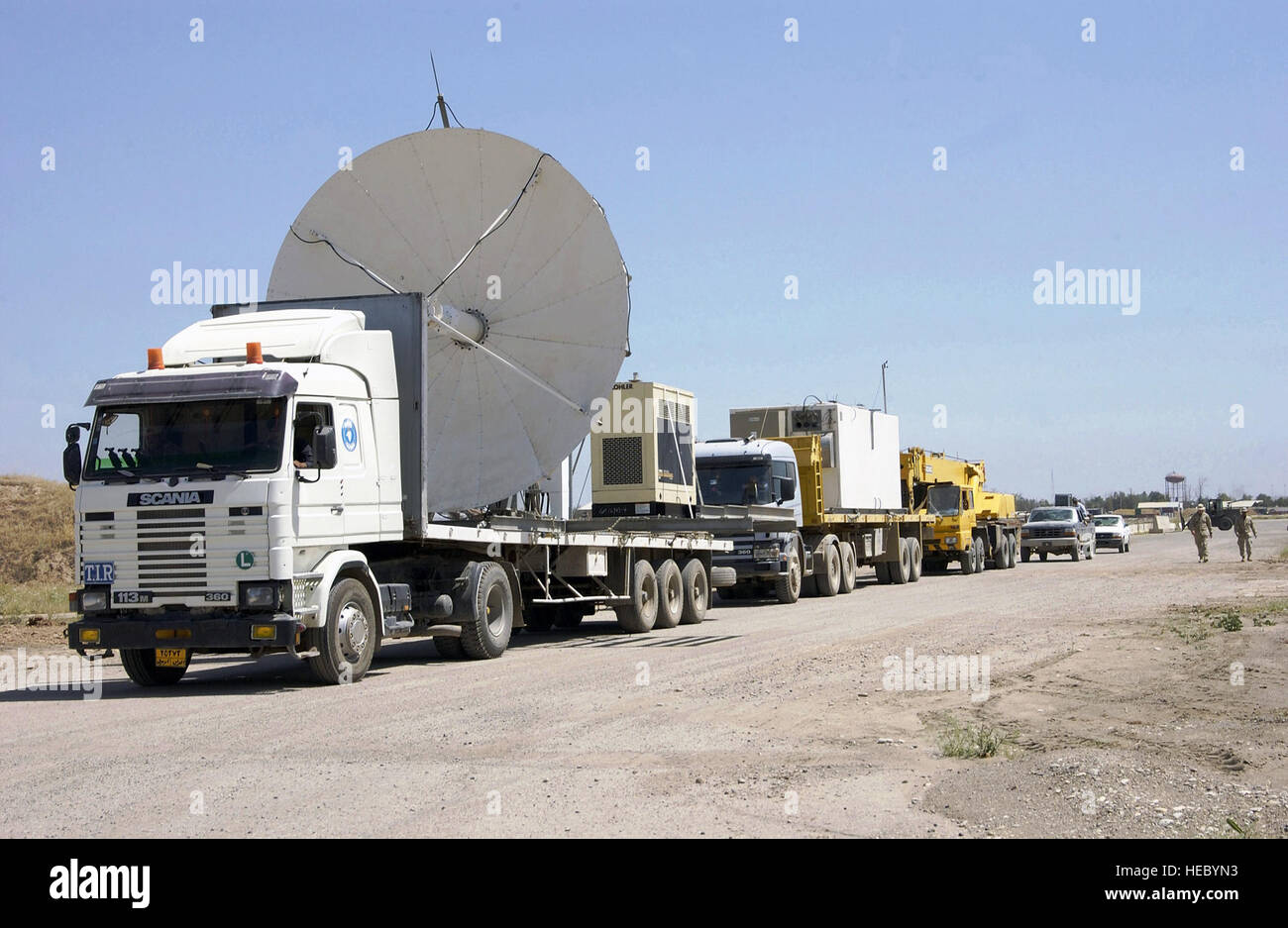 A local Iraqi contractor along with members of the 506th Expeditionary ...