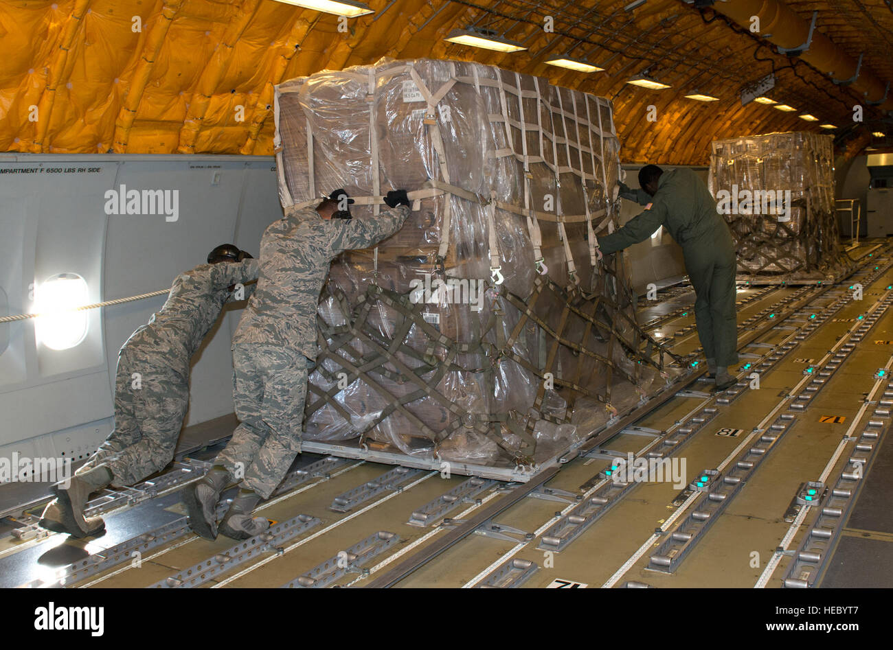 Airman from the 60 Aerial Port Squadron and the 6 Air Refueling ...