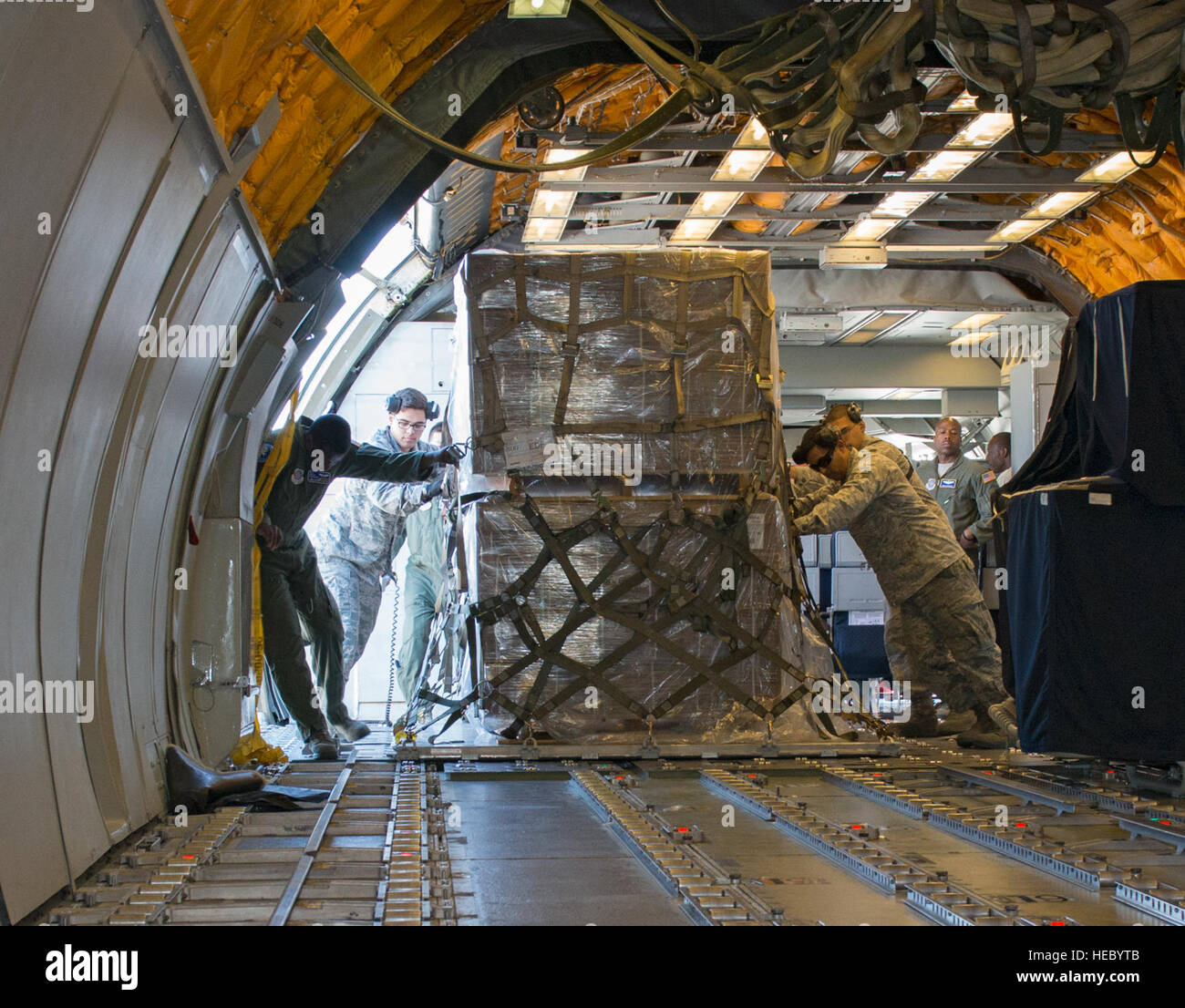 Airman from the 60 Aerial Port Squadron and the 6 Air Refueling ...
