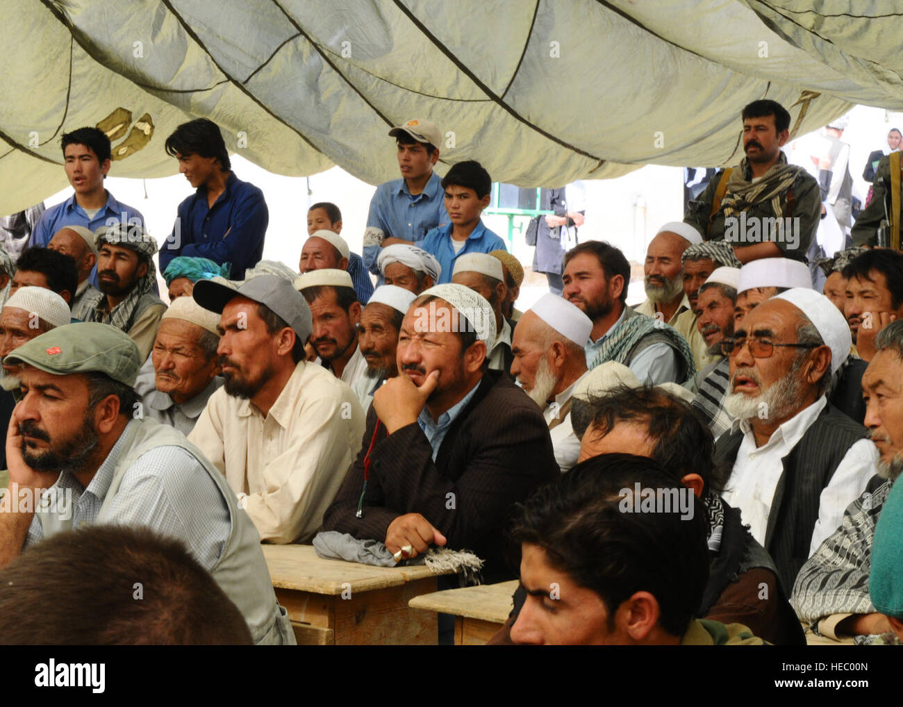 Soldiers of the 10th Mountain, stationed at Camp Mike Spann, and Afghan ...