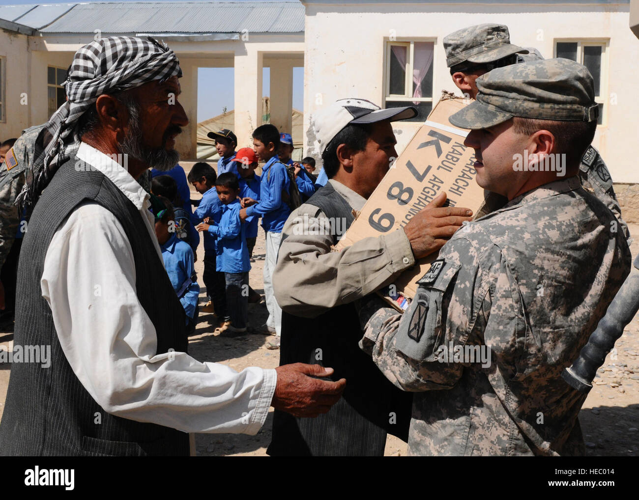 10th Mountain soldiers stationed at Camp Mike Spann and Afghan National ...