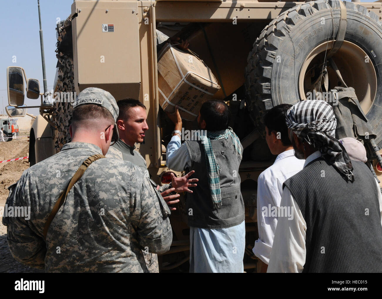 10th Mountain soldiers stationed at Camp Mike Spann and Afghan National ...