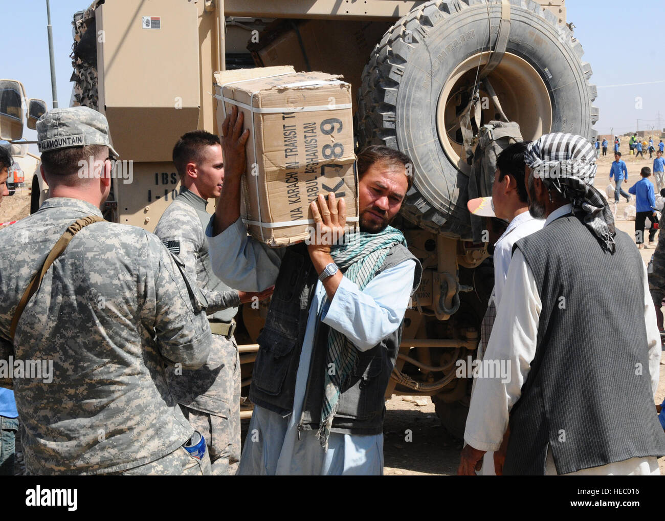 10th Mountain soldiers stationed at Camp Mike Spann and Afghan National ...