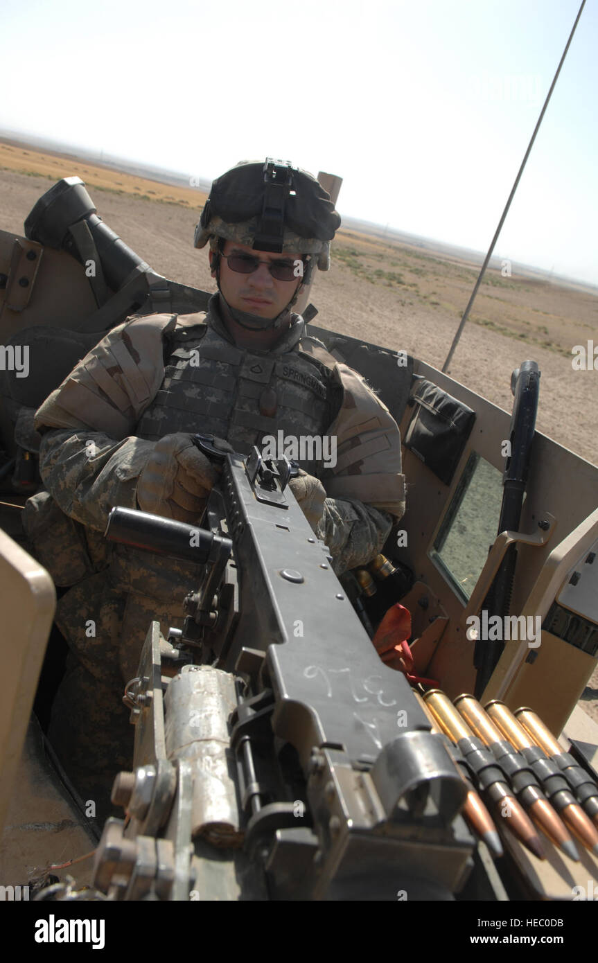 U.S. Army Pfc. Jeff Springman with Delta Company, 2nd Battalion, 27th ...