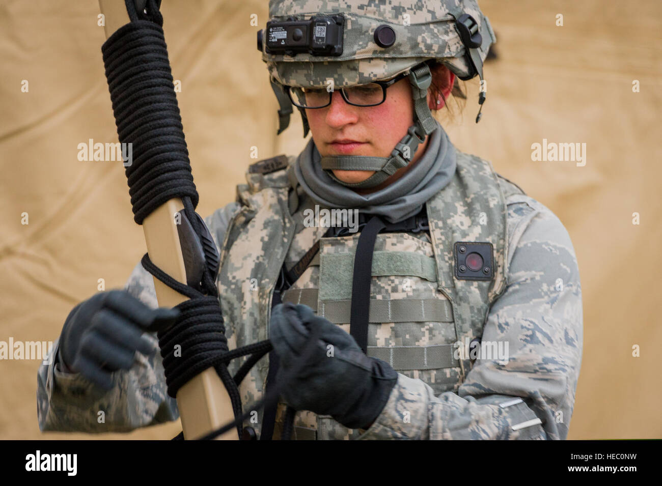 U.S. Air Force 1st Lt. Megan Freund, a clinical nurse with the 81st ...