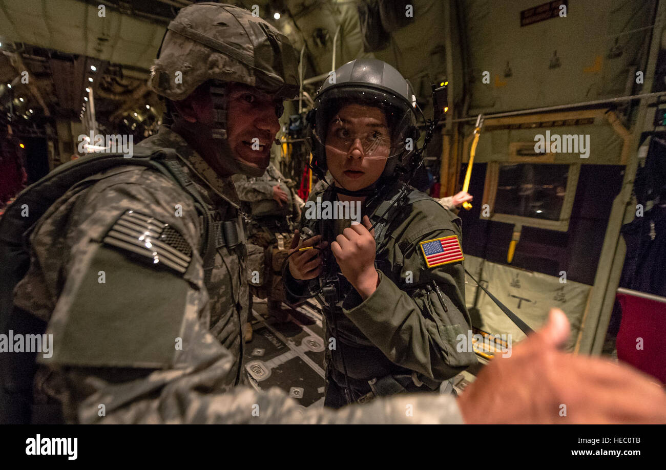 U.S. Air Force Airman 1st Class Emily Mitchell, a loadmaster with the ...