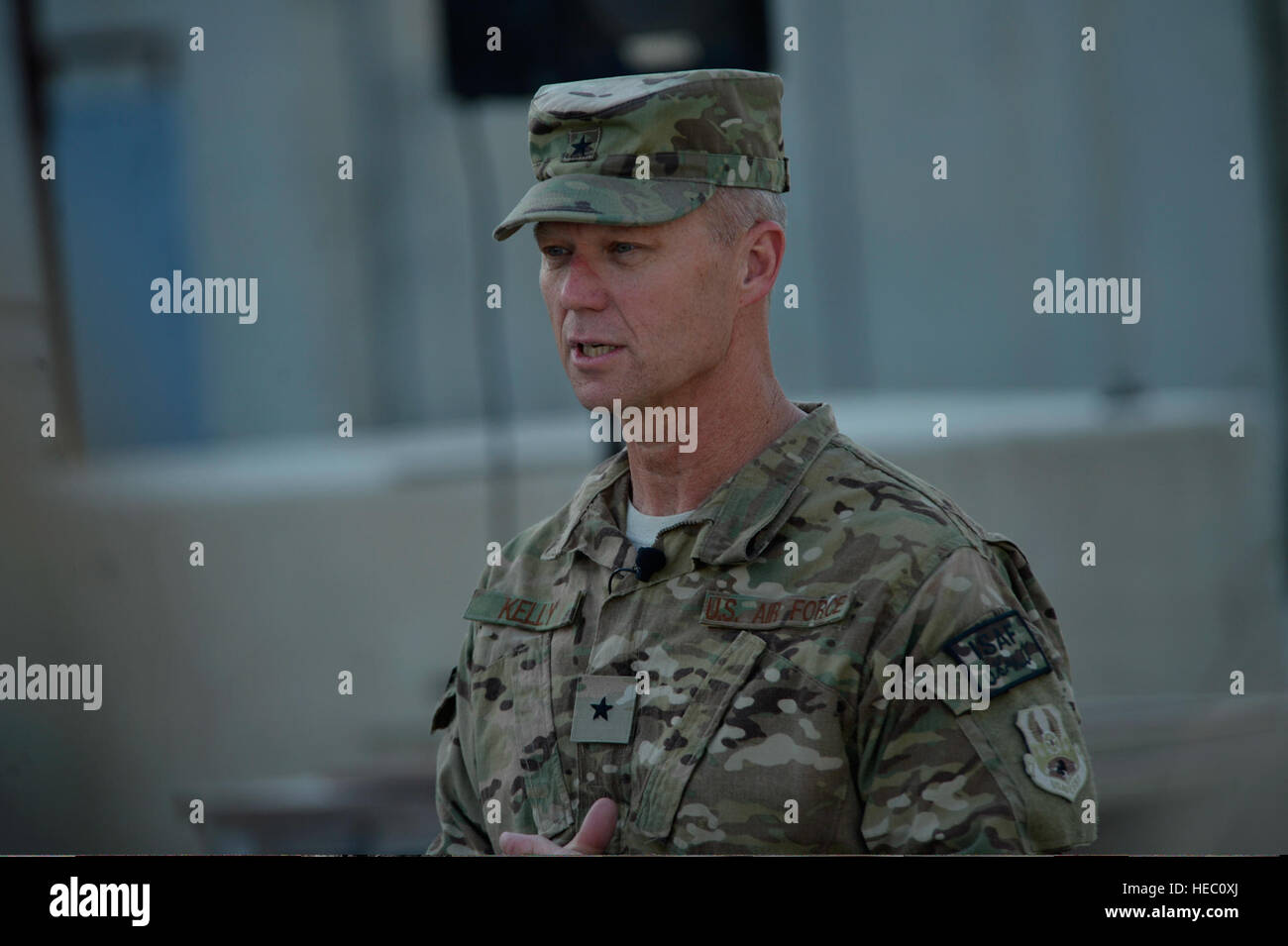 U.S. Air Force Brig. Gen. Mark Kelly, the commander of the 455th Air ...