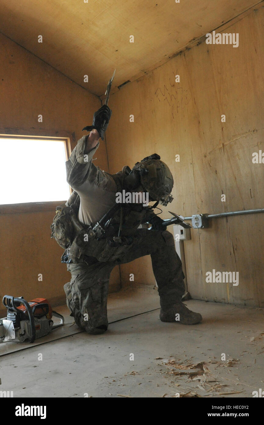 U.S. Air Force Capt. Cameron Rochelle, a combat rescue officer with the ...