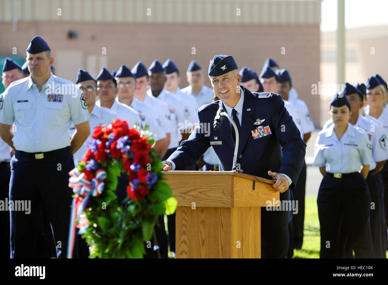 Colonel Pete Ford, 57th Adversary Tactic Group commander and guest ...