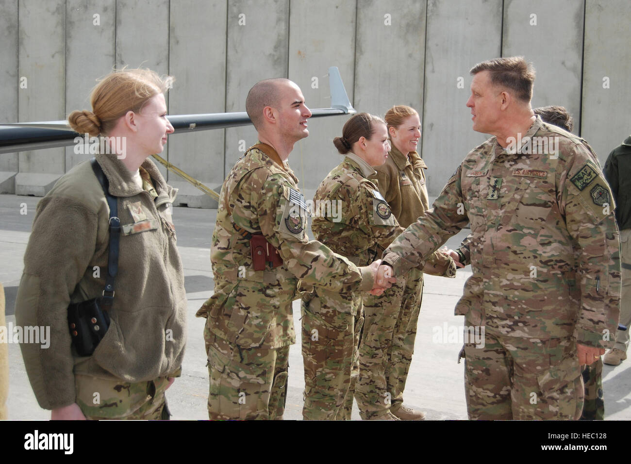 U.S. Air Force Gen. Frank Gorenc, right, the commander of NATO Allied ...