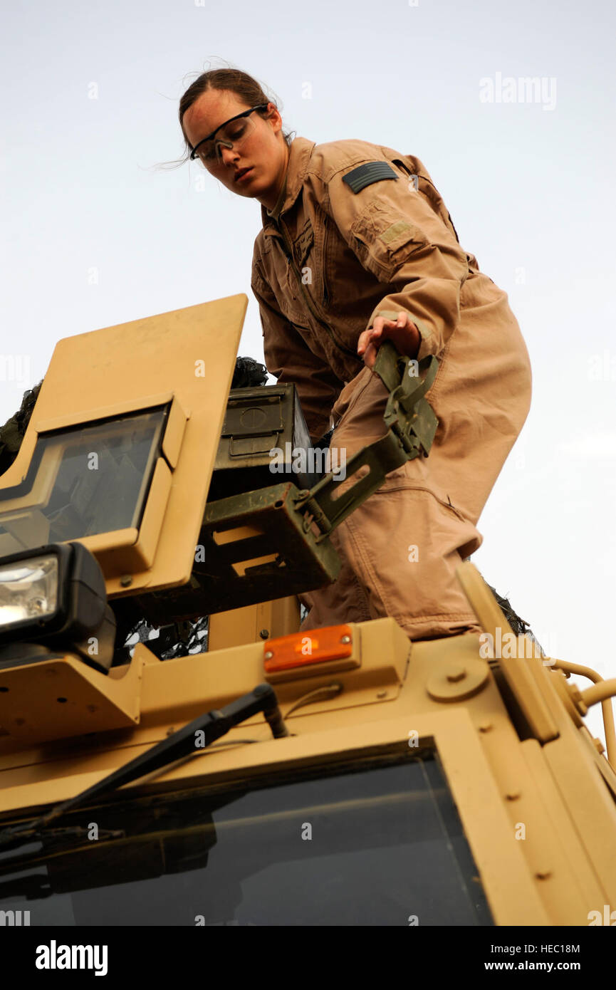 U.S. Air Force Senior Airman Lauren Badger, 732nd Expeditionary ...
