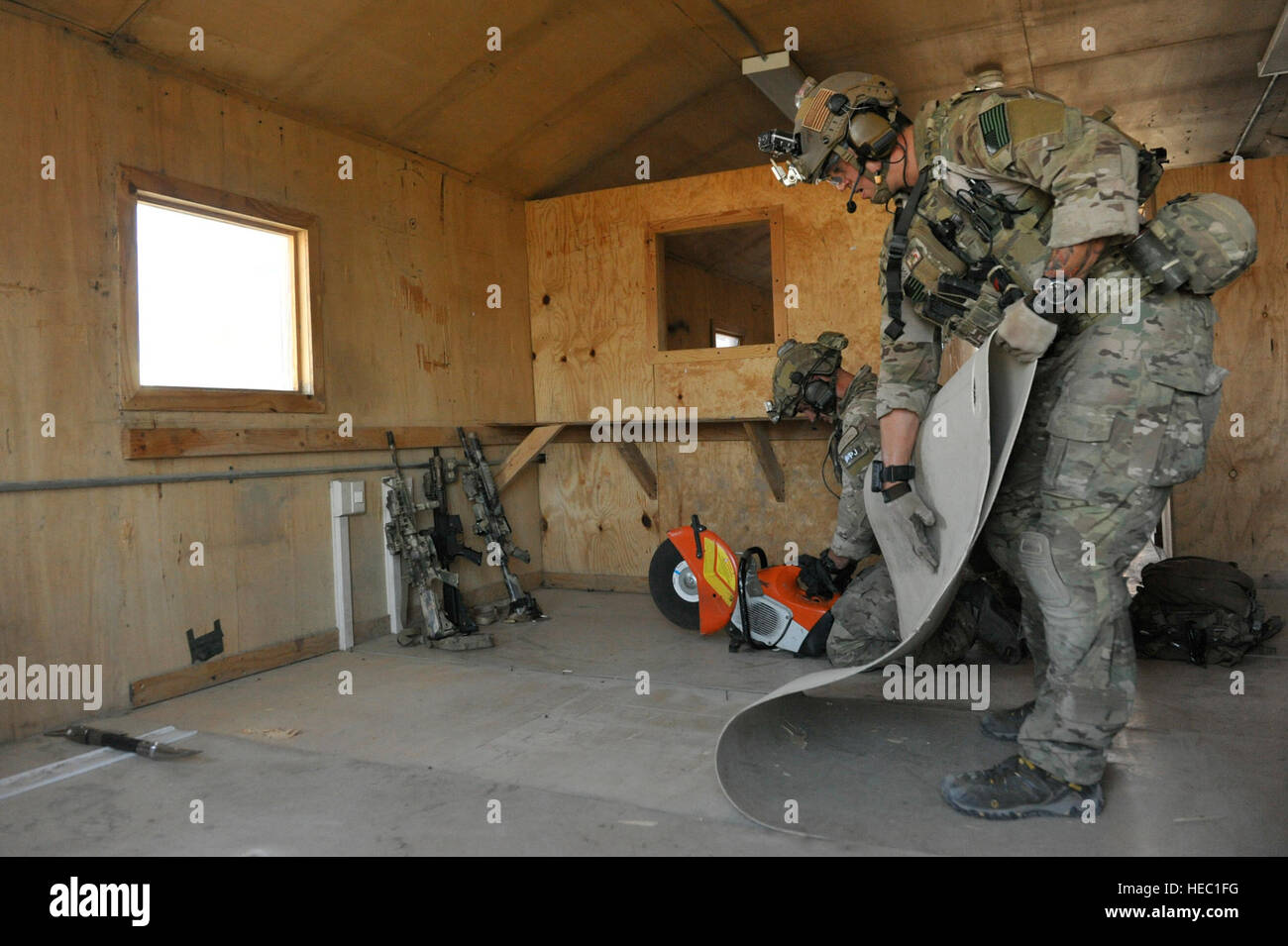 U.S. Air Force Staff Sgt. Jason Lee, a pararescue element leader with ...