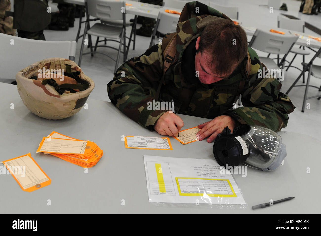 U.S. Air Force Staff Sgt. Richard Barie, assigned to the 628th ...