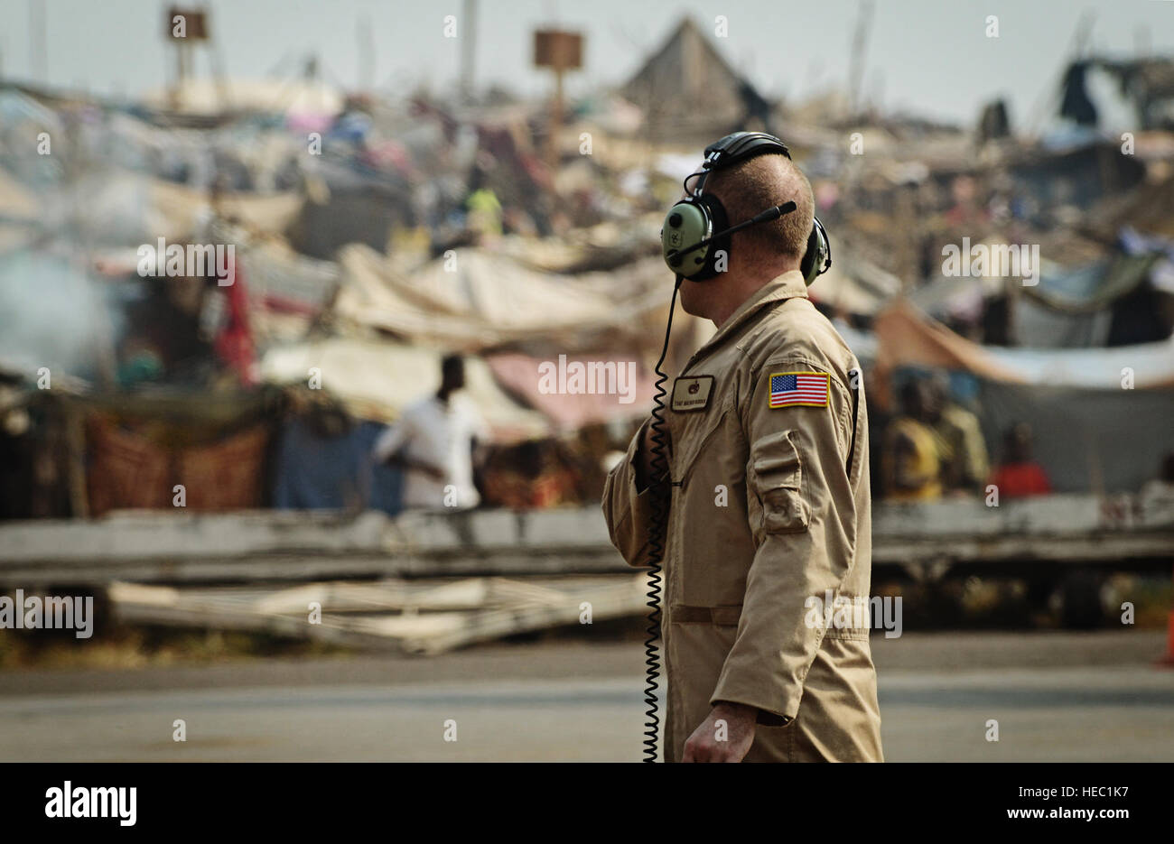 U.S. Air Force Tech. Sgt. Matthew Reddick, a crew chief with the 62nd ...
