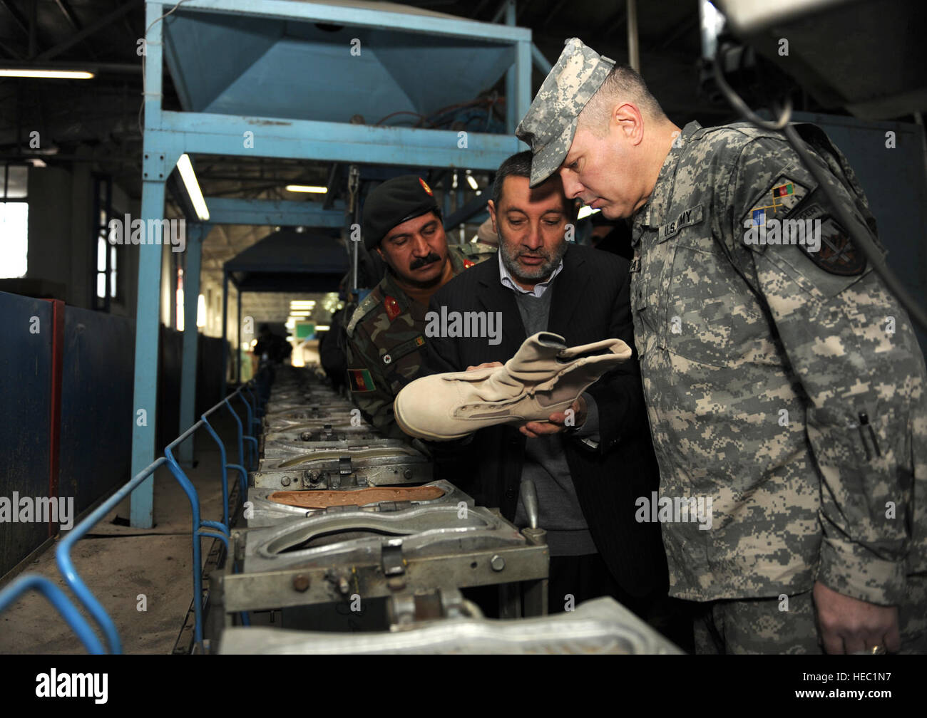 U.S. Army Brig. Gen. Gary Patton, right, Combined Security Transition ...