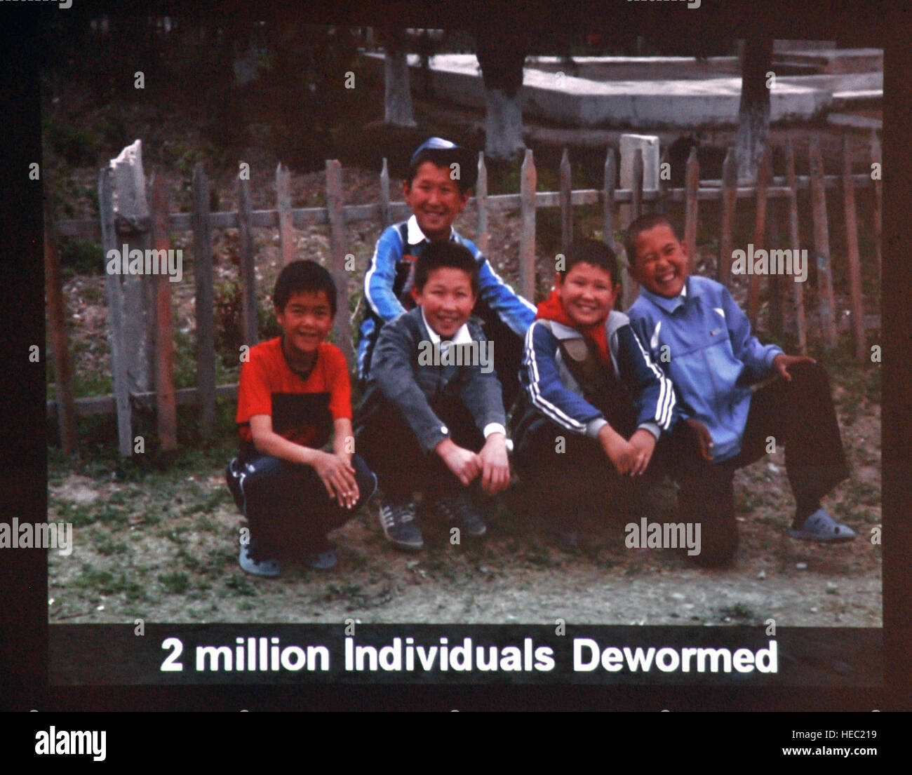 A slide shows two million individuals have been de-wormed so far in ...