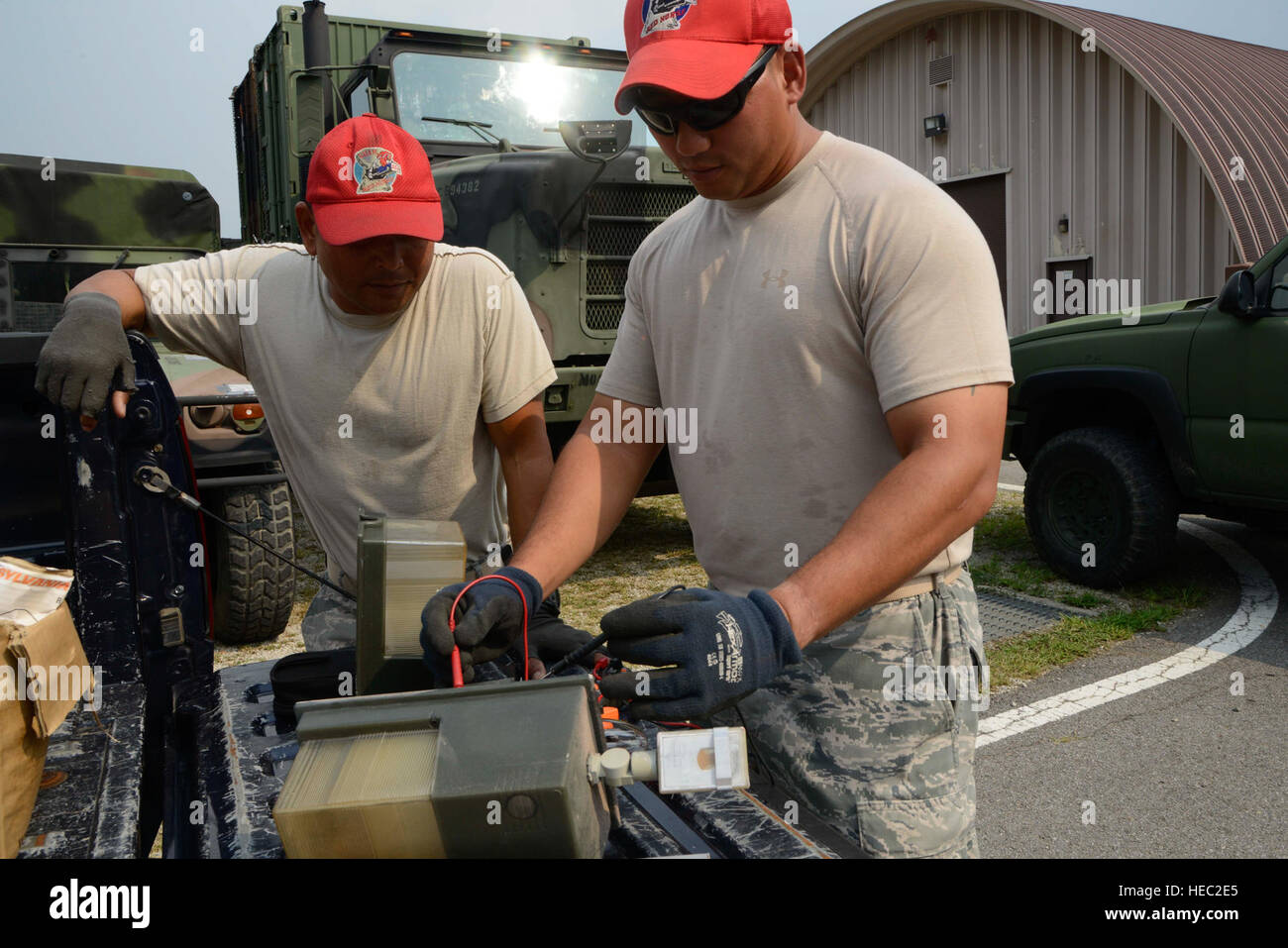 Left To Right U S Air Force Staff Sgt Edward Quichocho And Master