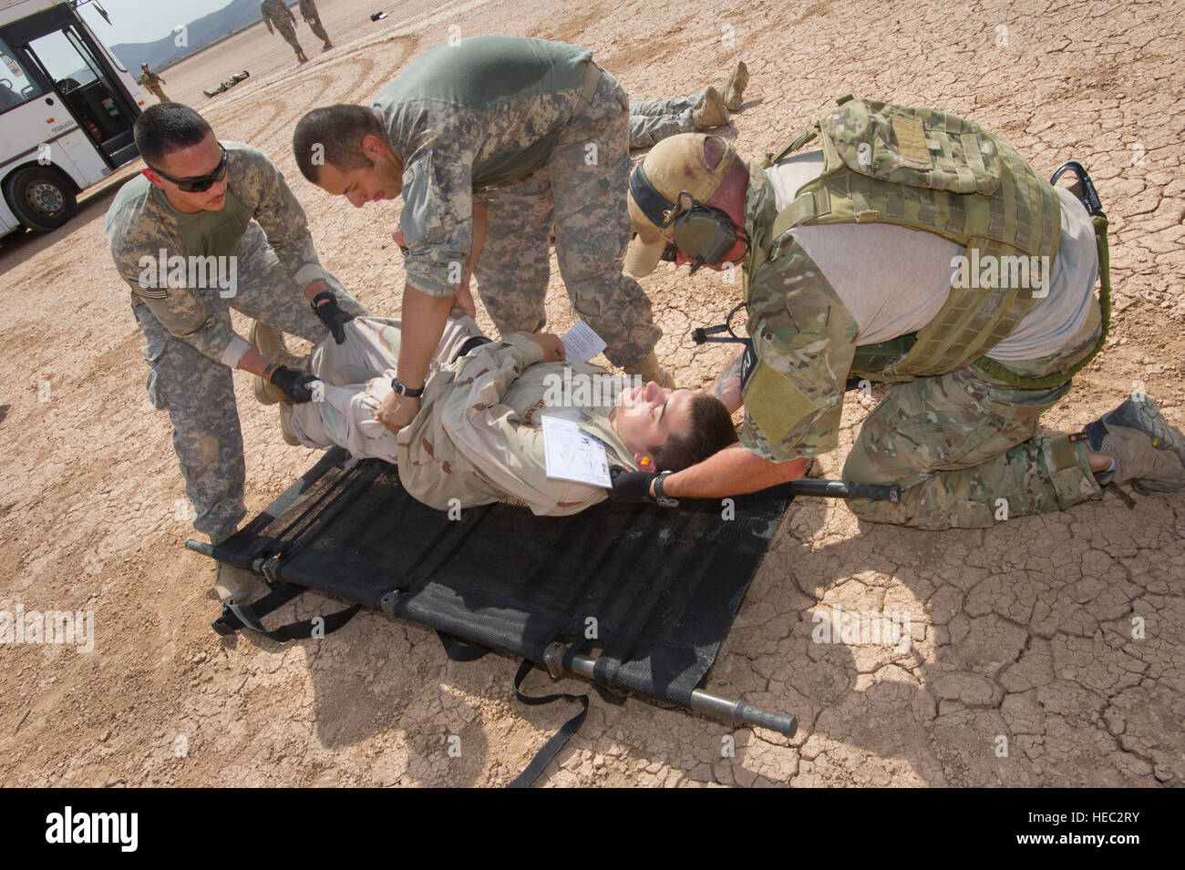 U.S. Army Personnel Recovery Security Team members and a U.S. Air Force ...