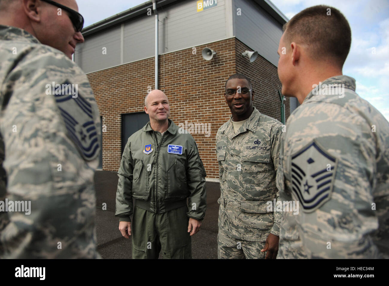U.S. Air Force Chief Master Sgt. James E. Davis, U.S. Air Forces Europe ...