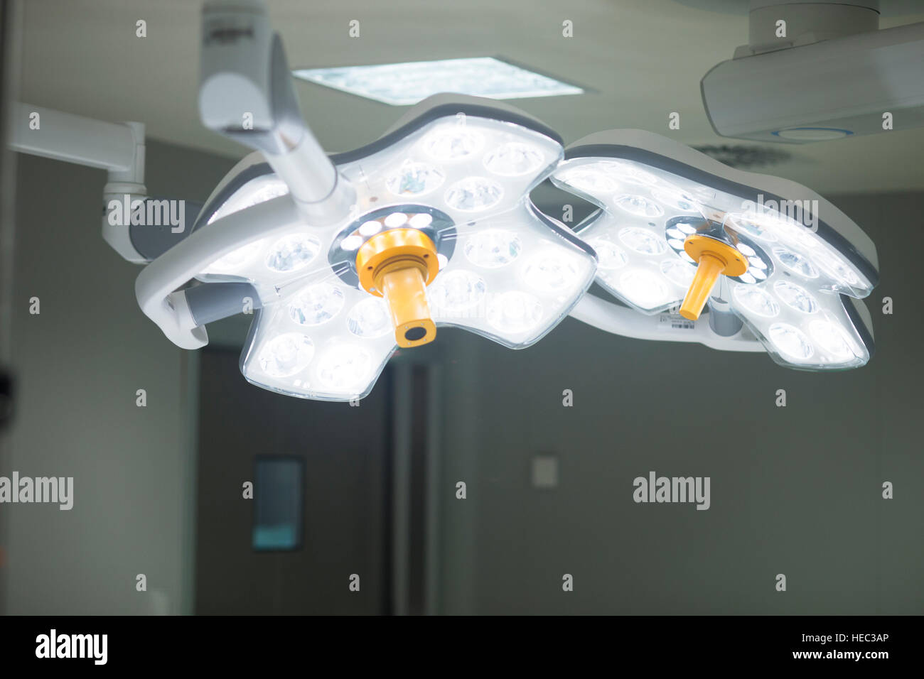 Operating emergency room surgery theater lighting in hospital to enable ...