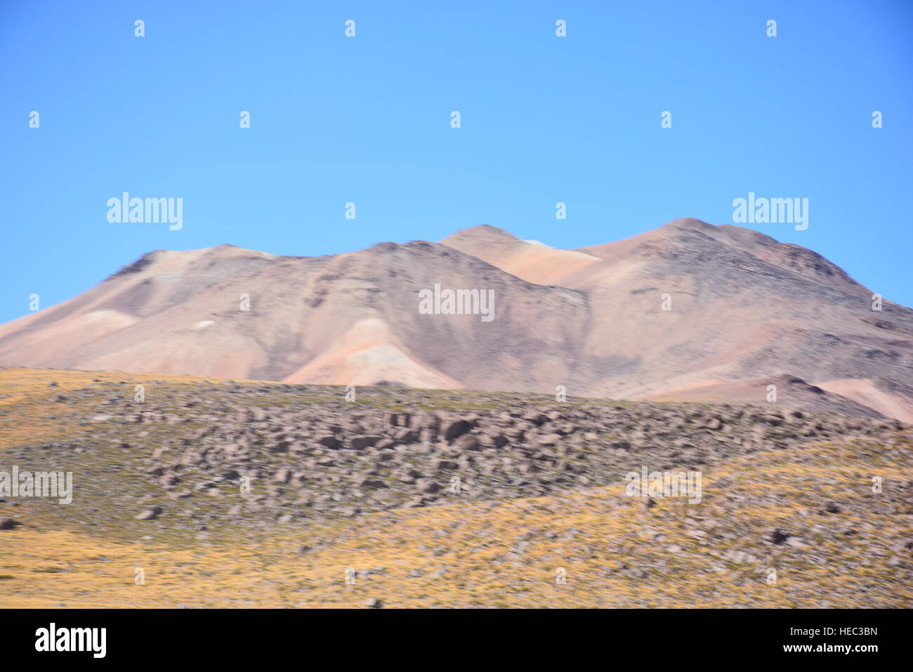 Landscape of mountains and lake in Atacama desert Chile Stock Photo - Alamy