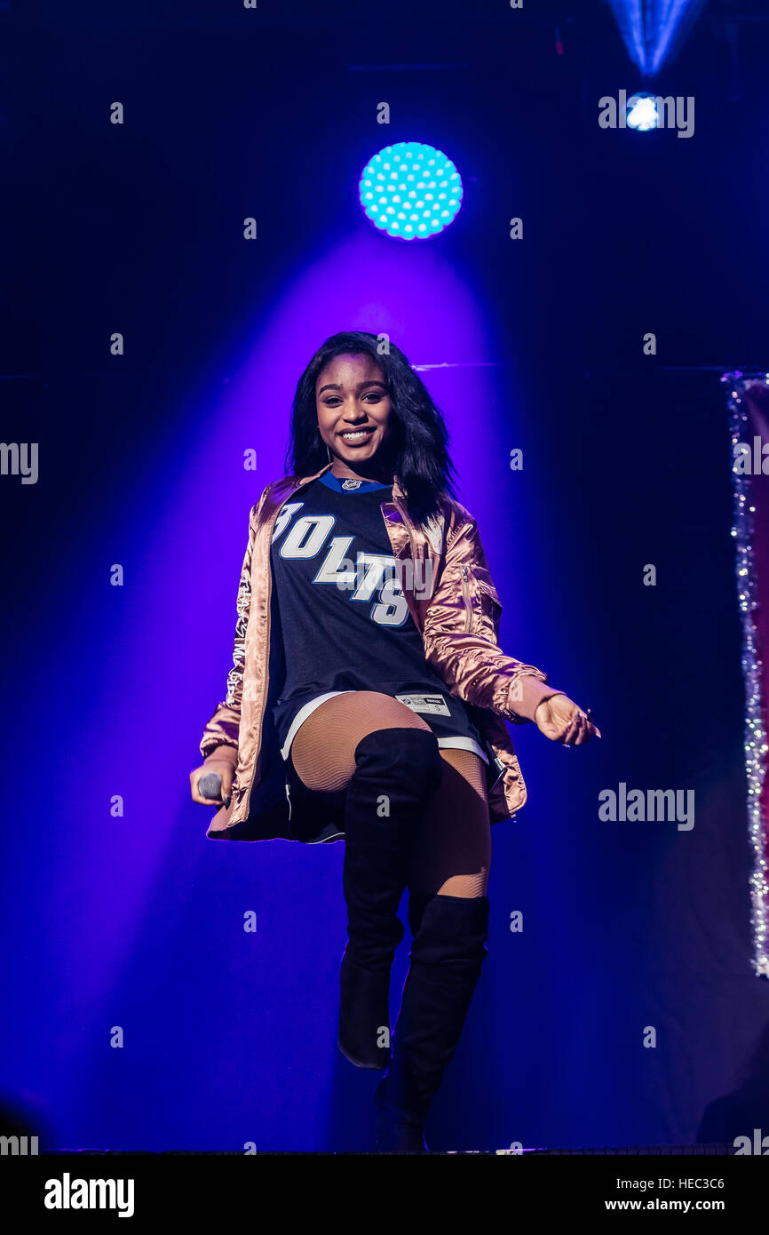 Normani Kordei of Fifth Harmony performing at 93.3 FLZ's iHeartRadio ...
