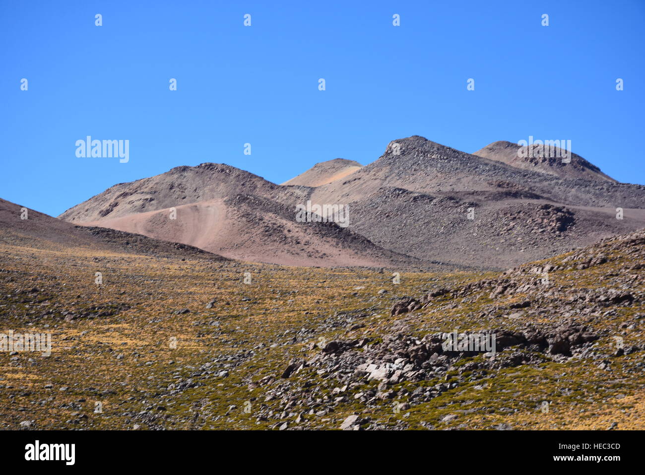 Landscape of mountains and lake in Atacama desert Chile Stock Photo - Alamy