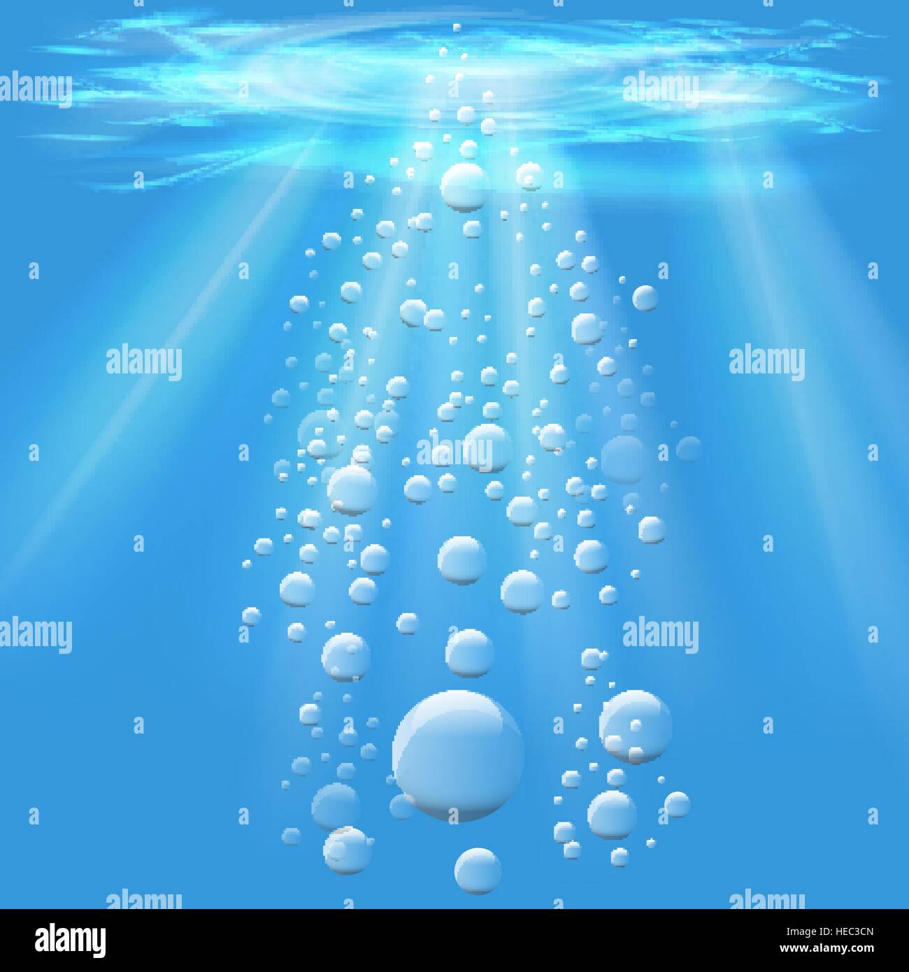 Underwater Bubbles Illustrator