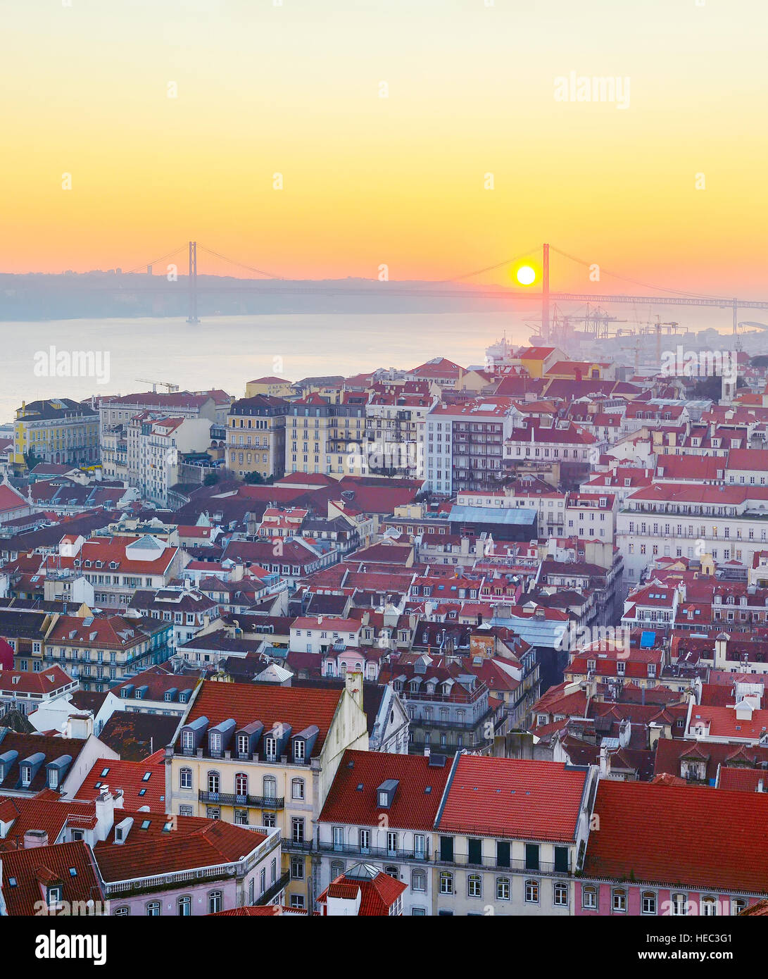 Lisbon top view hi-res stock photography and images - Alamy