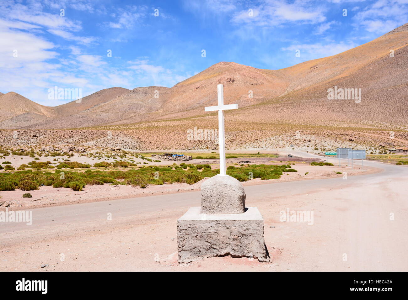 Landscape of mountains and lake in Atacama desert Chile Stock Photo - Alamy