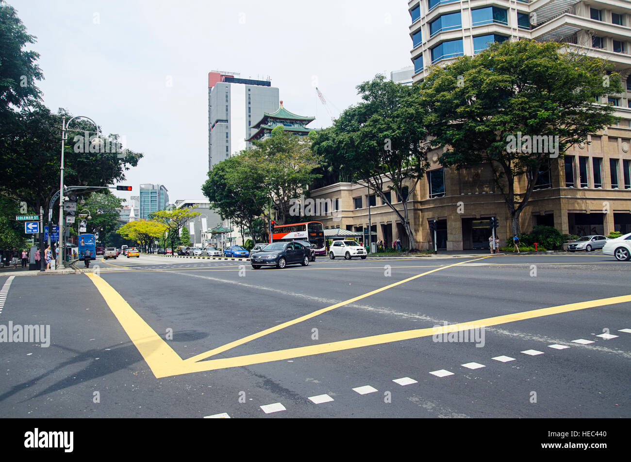 Cityscape skyscraper architecture sunset Stock Photo - Alamy