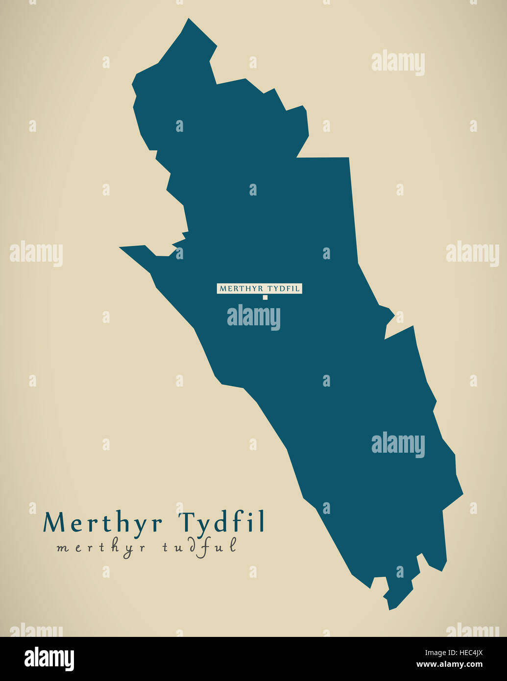 Map of merthyr tydfil hi-res stock photography and images - Alamy