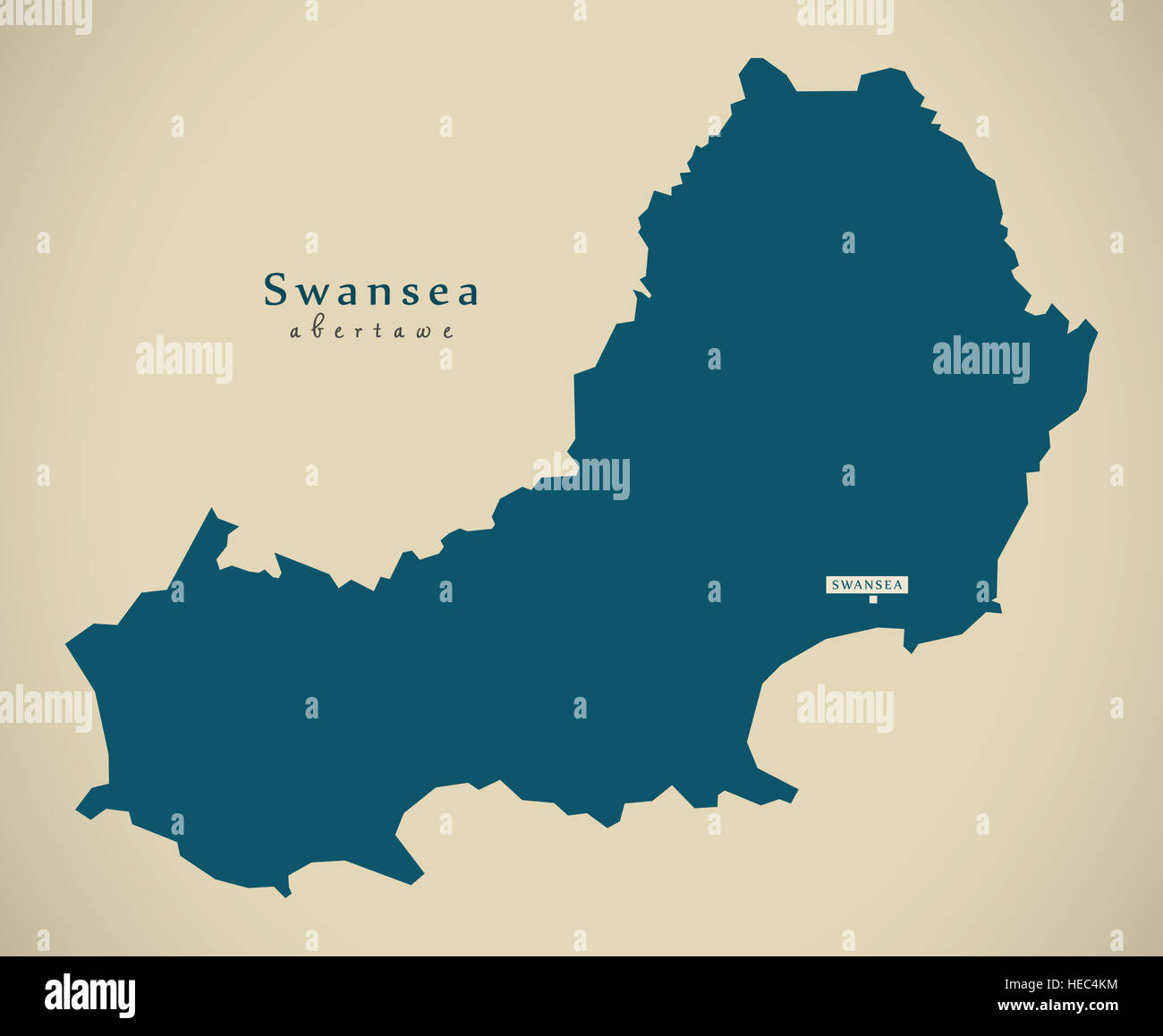 Mapa De Swansea
