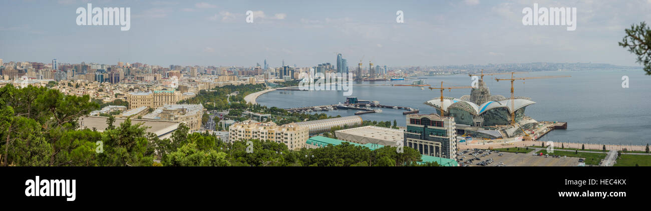 Baku skyline panorama, capital of Azerbaijan Stock Photo - Alamy
