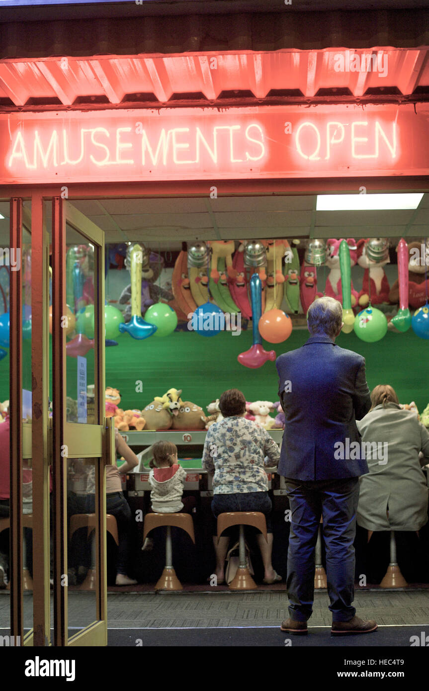 Playing arcade games Stock Photo - Alamy