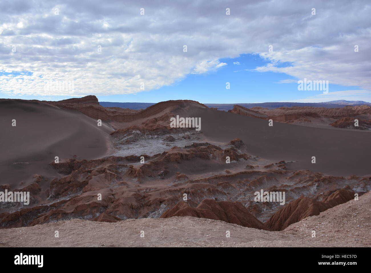 Landscape of mountains and Valley in Atacama desert Chile Stock Photo ...