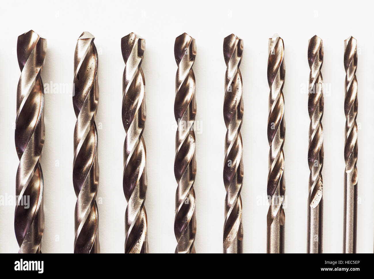 Closeup macro view of set of drill bits Stock Photo - Alamy
