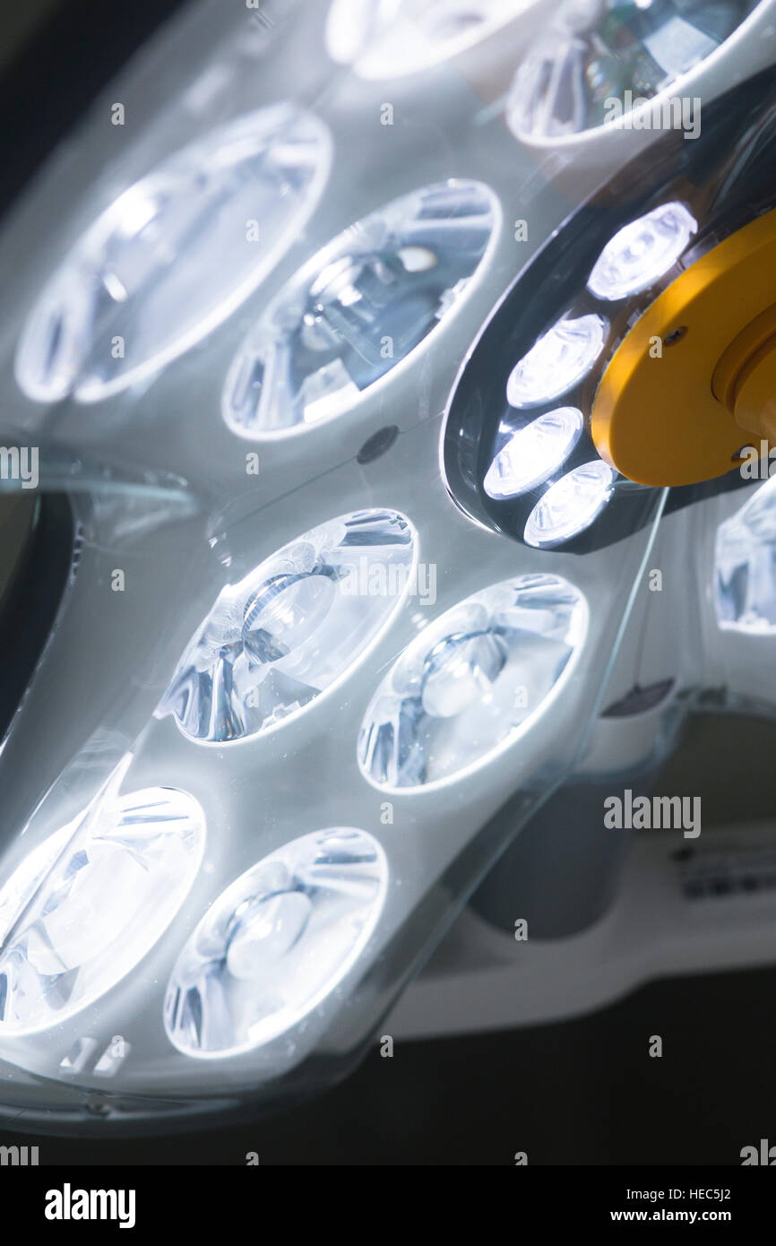 Operating emergency room surgery theater lighting in hospital to enable ...