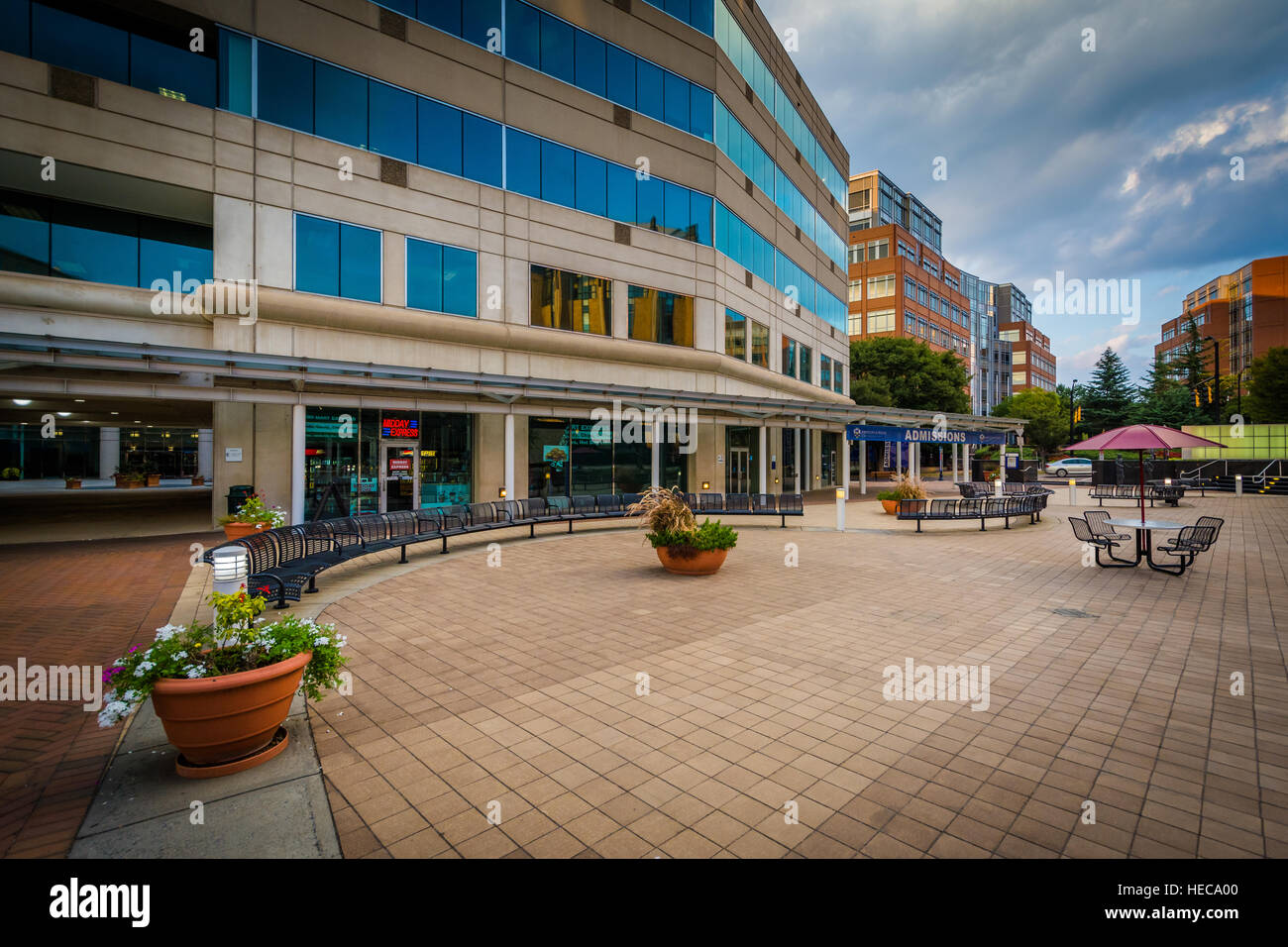Buildings and open space at Johnson & Wales University, in Charlotte ...