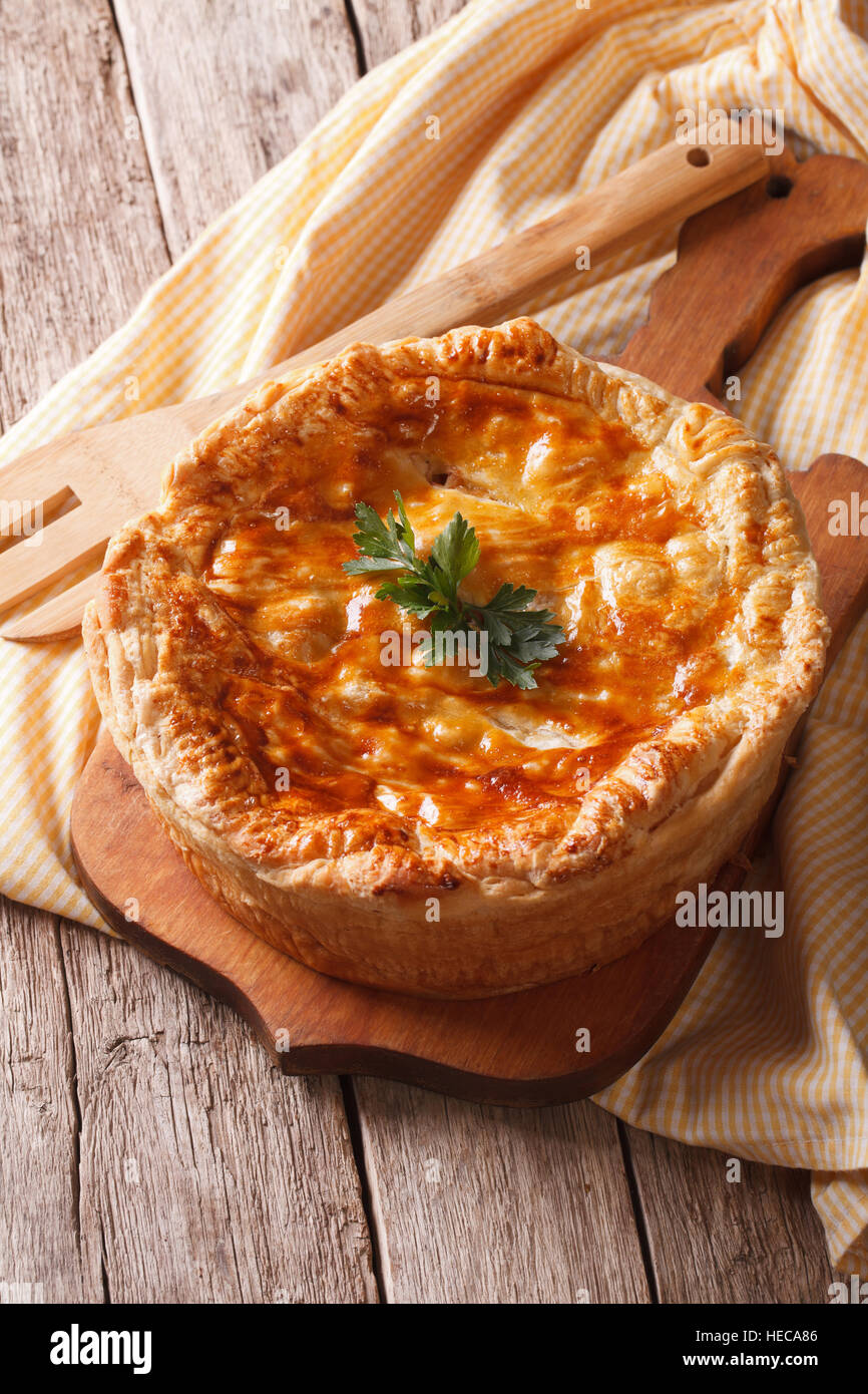Chicken mushroom pie puff hi-res stock photography and images - Alamy