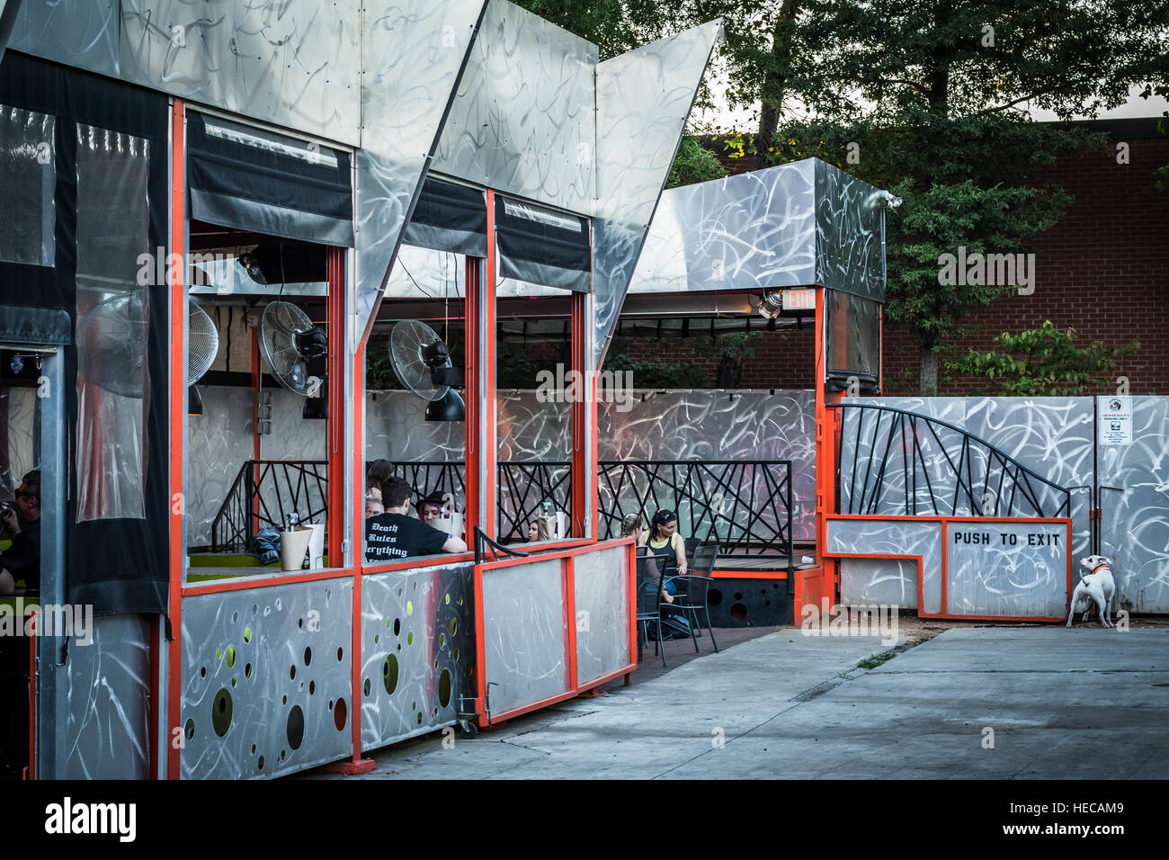 Exterior of a restaurant in NoDa, in Charlotte, North Carolina Stock ...